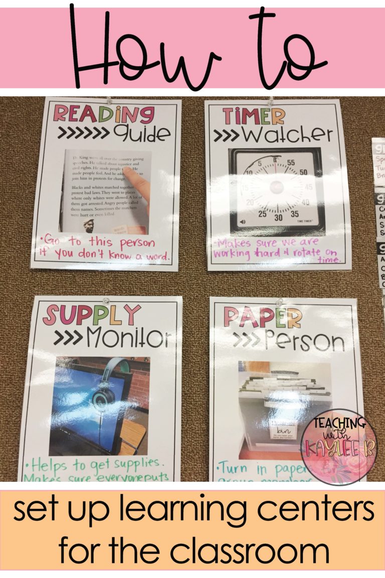 Set Up Learning Centers in the Classroom - Teaching with Kaylee B