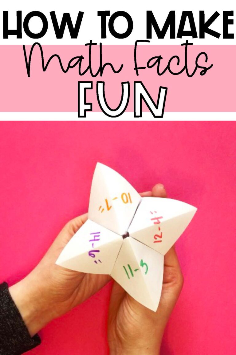 How to Make Math Facts Fun - Teaching with Kaylee B