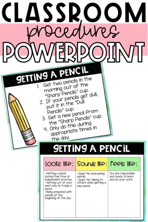 Second Grade Classroom Procedures