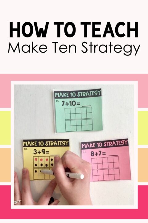 How to Teach Make Ten Strategy - Teaching with Kaylee B
