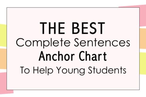 The Best Complete Sentences Anchor Chart to Help Young Students ...