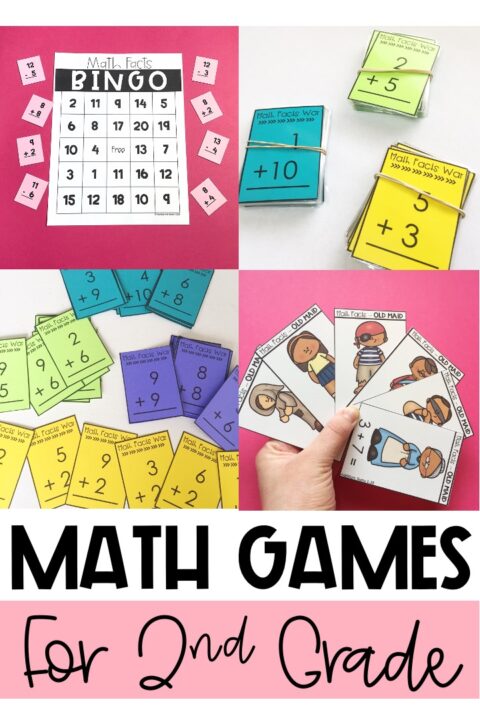 The Best Ways to Use Math Fact Games for 2nd Graders - Teaching with ...