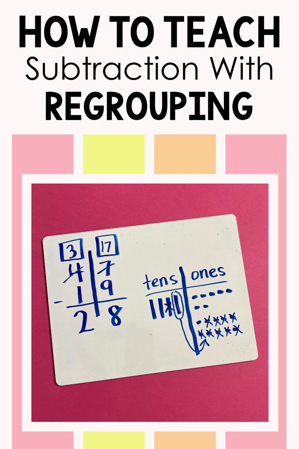 Double Digit Subtraction With Regrouping 2nd Grade Tips So No Student ...