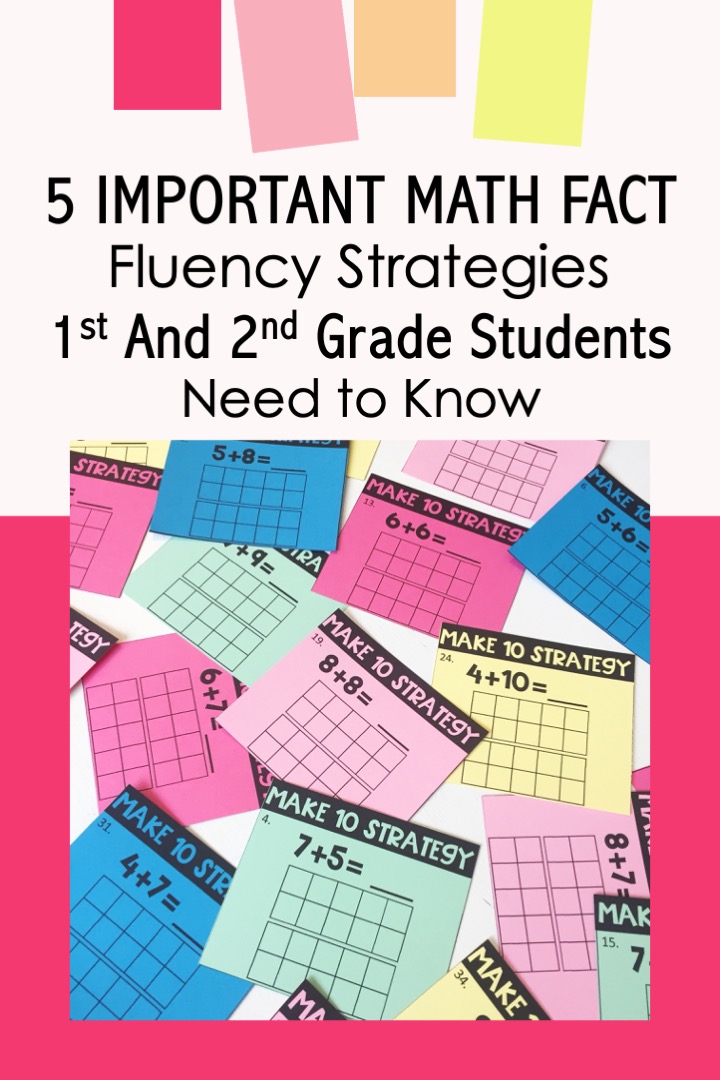 5 Important Math Fact Fluency Strategies 1st And 2nd Grade Students