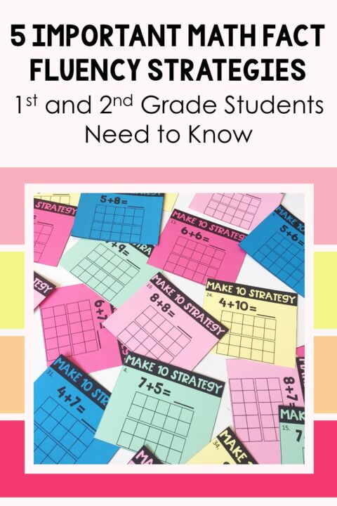 5 Important Math Fact Fluency Strategies 1st and 2nd Grade Students ...