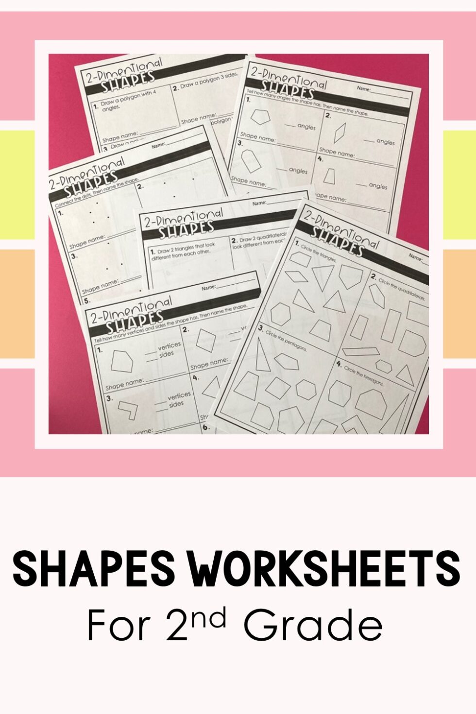 Shapes and Their Properties: 3 Things to do When Teaching Shapes in 2nd ...