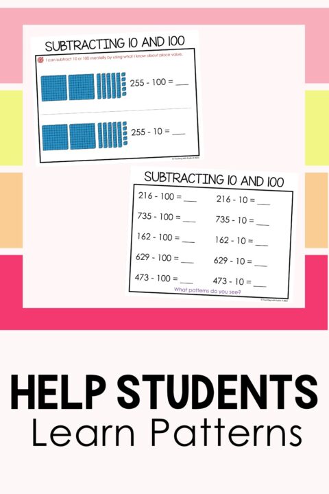 How to Subtract 3-Digit Numbers on an Open Number Line - Teaching with ...