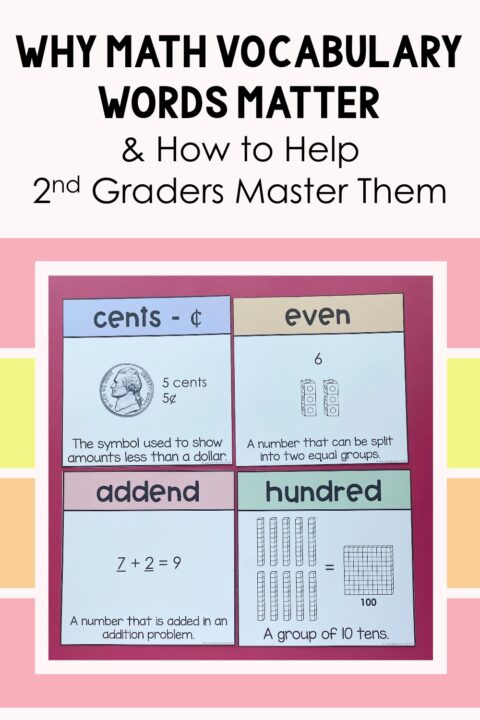 Why Math Vocabulary Words Matter & How to Help 2nd Graders Master Them ...