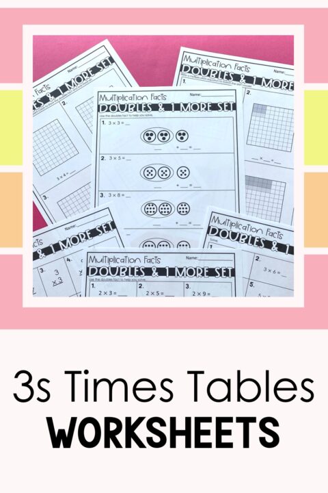 How to Teach Multiplication Facts of 3 with the Doubles + One More Set ...