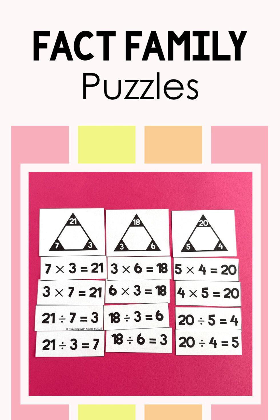 How to Teach Multiplication and Division Fact Families to Boost Fact ...