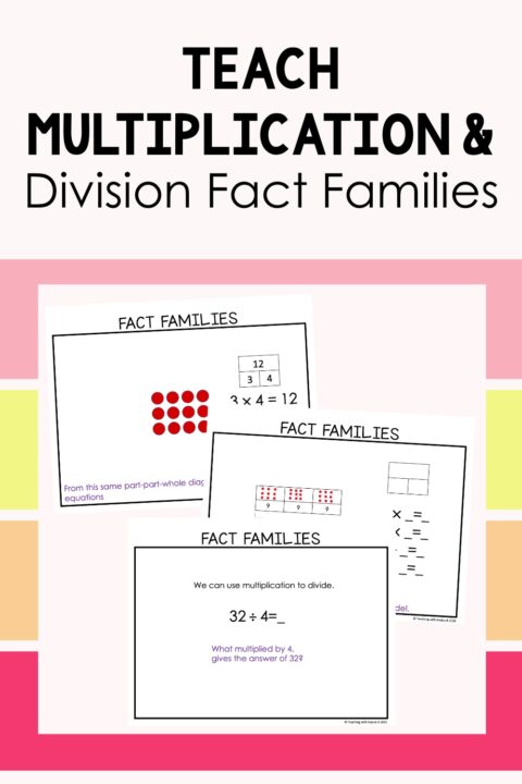 How to Teach Multiplication and Division Fact Families to Boost Fact ...