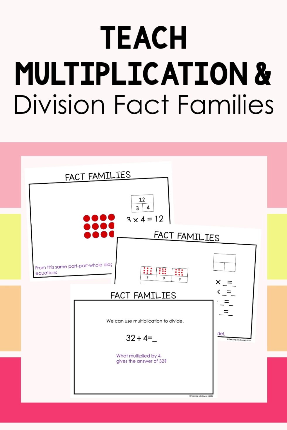 How to Teach Multiplication and Division Fact Families to Boost Fact ...